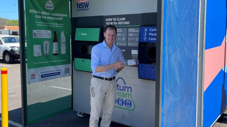 Return and Earn Machine Opens at Ourimbah!