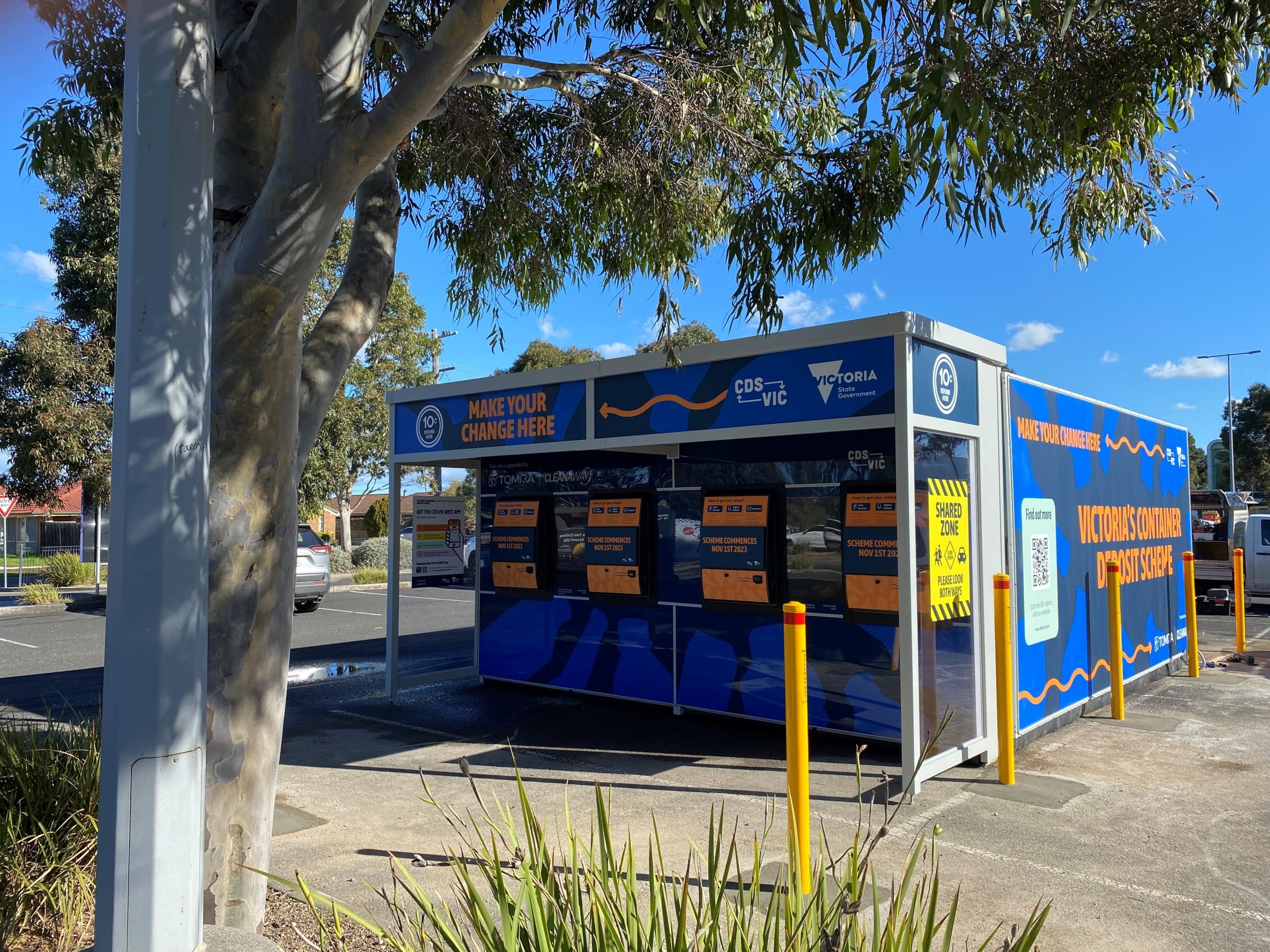 CDS Vic West Zone Live Map - TOMRA Cleanaway